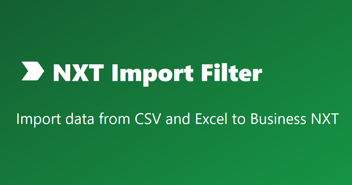 NXT Import Filter